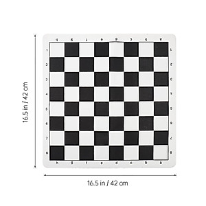 FOMIYES Board Game Table Mat 2pcs Roll Up Chess Board Portable Classic International Chess Board Mat Tournament Chess Sheet for Home Outdoor Picnic Board Game Mat