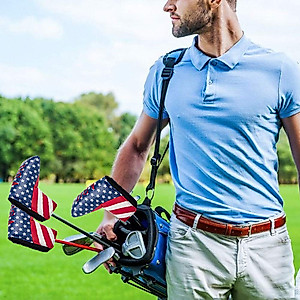 HIFROM Stars and Stripes Golf Putter Head Covers Putter Cover Blade Headcover for All Brands Blade