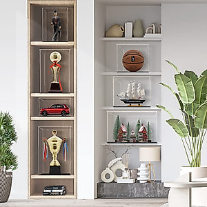 Tingacraft Acrylic Display Case (12.2 x 6.6 x 7.4 inch) for 6 inch 1/12 Action Figure Clear Box for Collectibles, Assembly Required