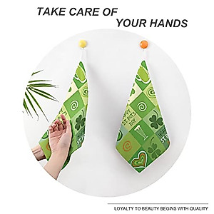 Lurnise Hand Towel Happy St.Patrick's Day Hand Towels Dish Towel Lanyard Design for Bathroom Kitchen Sports