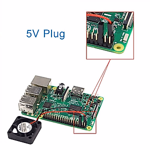 Dorhea 2pcs 3007 Fan for Raspberry Pi 5 30x30x7mm Cooler Fan Pi Brushless Cooling Fan 30MM 1.18in 3.3V 5V DC Quiet Fan for Raspberry Pi 4, Pi 3 B+, Pi 3 B, Pi 2, Pi B+, Pi Zero/Zero W,Robot Project