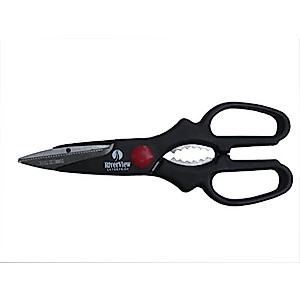 Very Sharp Multi Purpose Scissors - Reinforced Blade Shears, Left and Right Handed for kitchen sewing garden