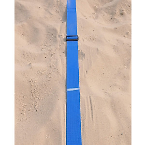 Tandem Sport Volleyball Court Lines - 1" Webbed Volleyball Court Lines - Regulation or Short Court - Blue