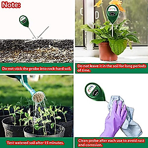 Suplong Soil Moisture Meter,Plant Moisture Meter, Plant Water Meter for Plants, Gardening, Farming, Indoor and Outdoor Plants(No Batteries Required)
