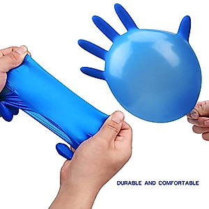 Wostar Nitrile Disposable Gloves Large Powder Free 4mil 100 Pcs Latex Free Dark Blue Exam Disposable Gloves