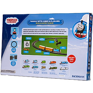Bachmann Trains - Thomas & Friends Thomas with Annie and Clarabel Ready To Run Electric Train Set - HO Scale