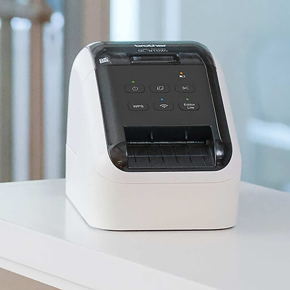 Brother QL-810Wc Desktop Direct Thermal Wireless Label Printer - Print Black/Red Labels, USB, 110 Labels Per Minute, 300x600 dpi, Auto Cut, Includes 1 Roll of 400 Address Labels, Tillsiy Printer Cable