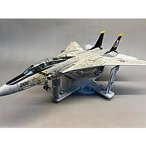 Stand for Model Airplanes for Display Making and Painting,Model Building Berth jig,Tray for Part of 1/72, 1/48(Grey+Swivel Base)