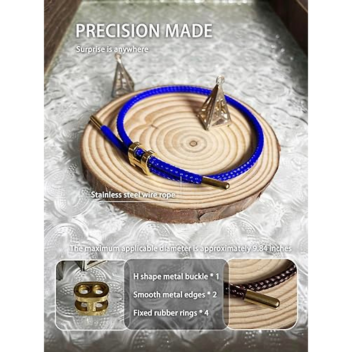 PPbuky Steel Bracelet Link, Adjustable H-shape Wire Rope Bracelet, Lucky Jewelry with Titanium Buckle for Birthday, Valentine's, Graduation, Fashion Gift for Women, Men, Lovers, Friends, Red