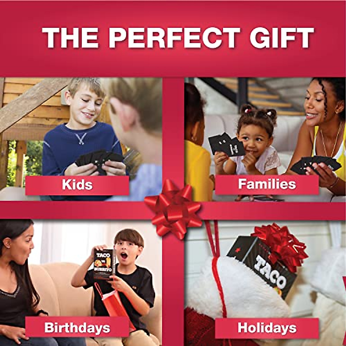 Taco vs Burrito - The Strategic Family Friendly Card Game Created by a 7 Year Old - Perfect for Boys, Girls, Kids, Families & Adults [Amazon Exclusive]