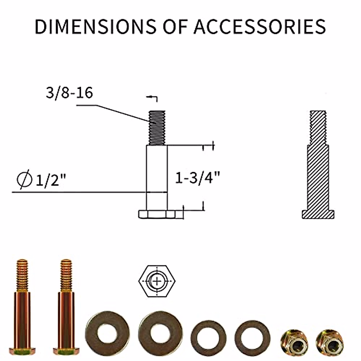 Lawn Mower Wheels 12 Inch 2 Pack for Push Mower Plastic Wheel Set Fits Most Standard Mowers Includes Bolts Nuts Washers