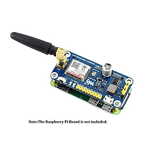 Waveshare GSM/GPRS/Bluetooth 3.0 HAT for Raspberry Pi 2B/3B/3B+/Zero/Zero W Based on SIM800C Support SMS Data Transfer ect