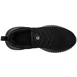 Tinefiy Steel Toe Shoes for Men Lightweight Comfortable Slip Resistant Safety Work Sneakers Cushion Puncture Proof Shoes Indestructible Shoe Size 10