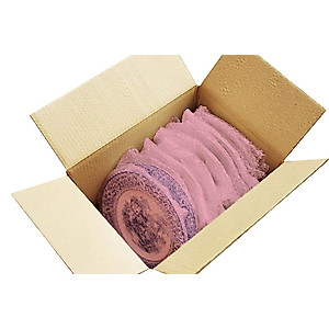 2 Pack of Mighty Gadget Bubble Cushioning Wrap Rolls, 12" x 72’ ft Total, Perforated Every 12" for Packaging, Shipping, Mailing with 30 Bonus Fragile Stickers Included (Pink)