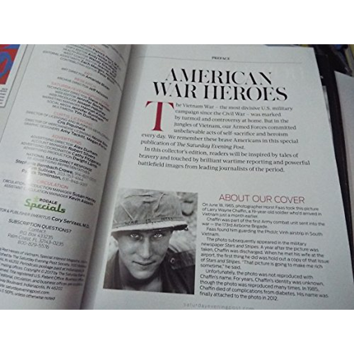 2% OFF THE SATURDAY EVENING POST HEROS OF VIETNAM SPECIAL COLLECTOR'S EDITION MAGAZINE (AFAMNCG STORE)