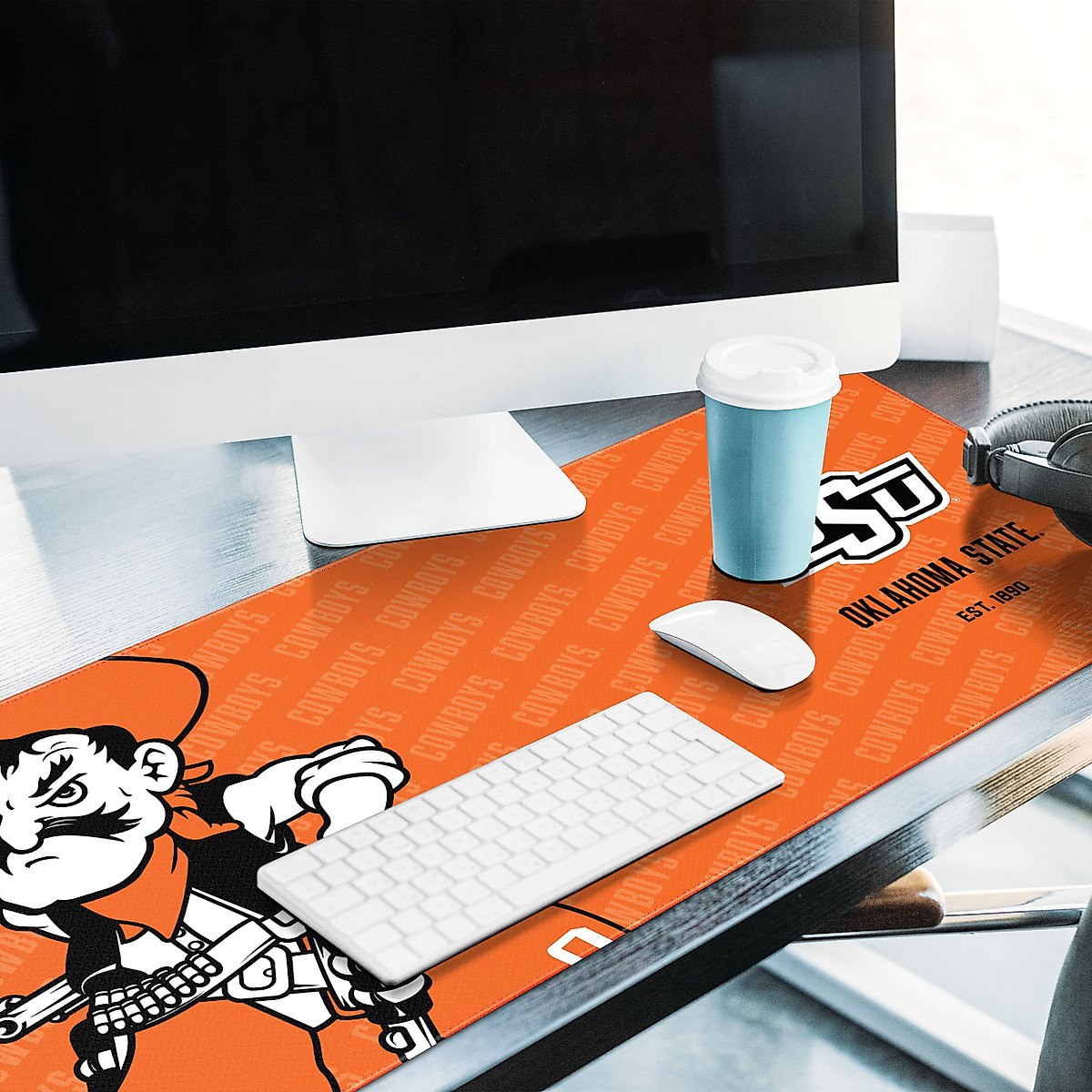 YouTheFan NCAA Oklahoma State Cowboys Logo Series Desk Pad