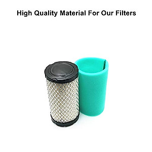 MOWFILL 2 Pack 793569 Air Filter with 793685 Pre Filter Replace for Briggs Stratton 4241 5415 793569 791630 John Deere GY21055 MIU11511 Bad Boy 063-4026-00