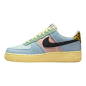 Nike Women's Air Force 1 '07 Shoes, Celestine Blue/Off Noir, 8