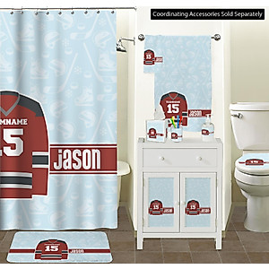 RNK Shops Personalized Hockey Waste Basket - Single Sided (Black)