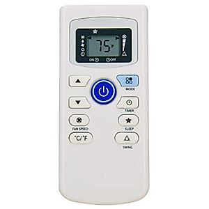 RCECAOSHAN Replacement for Black Decker AC Air Conditioner Remote Control BPT05WTB BPT05WTBA BPT06WTB BPT07WTB BPT08WTB BPT08HWTB BPT10WTB BPT10HWTB