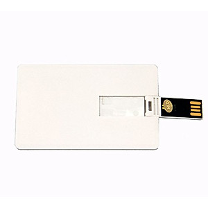 Wafer USB Bussiness Card Flash Drive Blank DIY Memory Stick Wholesale Bulk Pack 10 (1GB, White)
