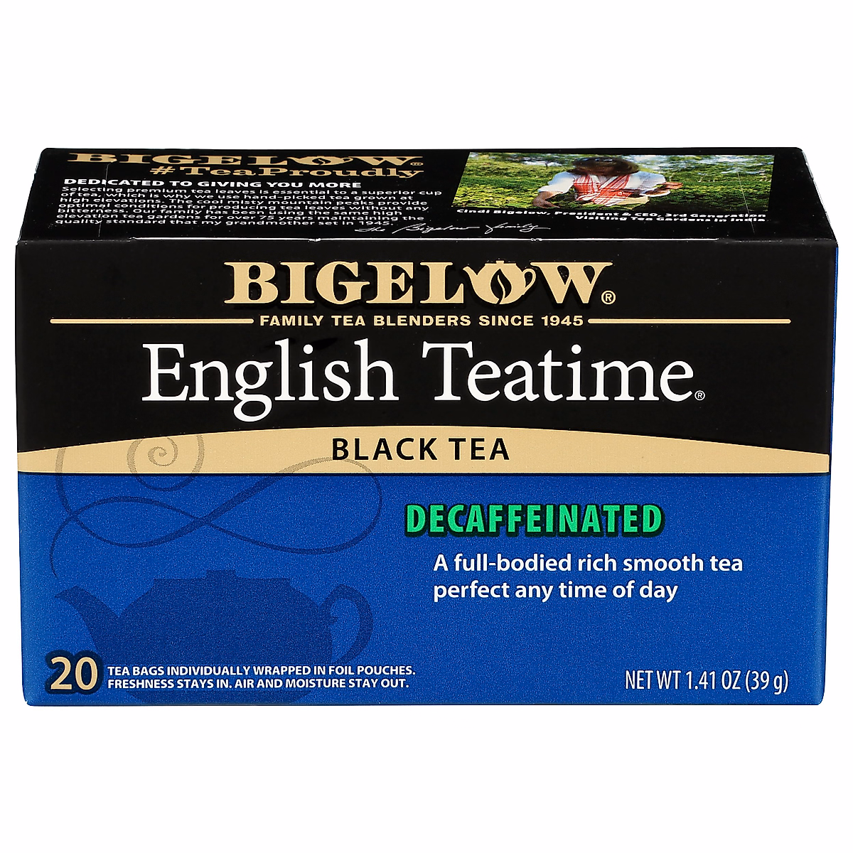 Bigelow, English Time Tea (Decaffeinated), 20 Count