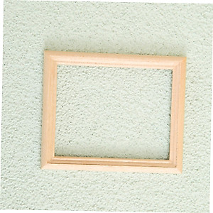 CIMAXIC 2pcs Miniature Photo Frame Tiny Picture Frame Mini House Accessories Dollhouse Photo Frame Mini Photo Frame Dollhouse Miniature Accessories Picture Frames Doll House Decor Wood