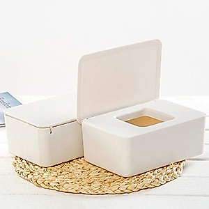 7.2inch Wipes Dispenser, Modern Rectangular Wipe Container with Sealing Design Portable Keeps Wipes Fresh, Non-Slip Easy Open/Close Wipes Pouch Case