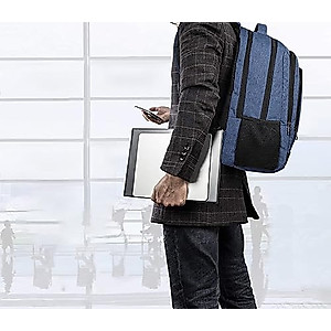 CLUCI Laptop Backpack for Men Women School Backpack College Bookbag for Men Water Resistant Travel Work Backpacks Fits 15.6" Laptop Business Computer Bag with USB Charging Port Dark blue