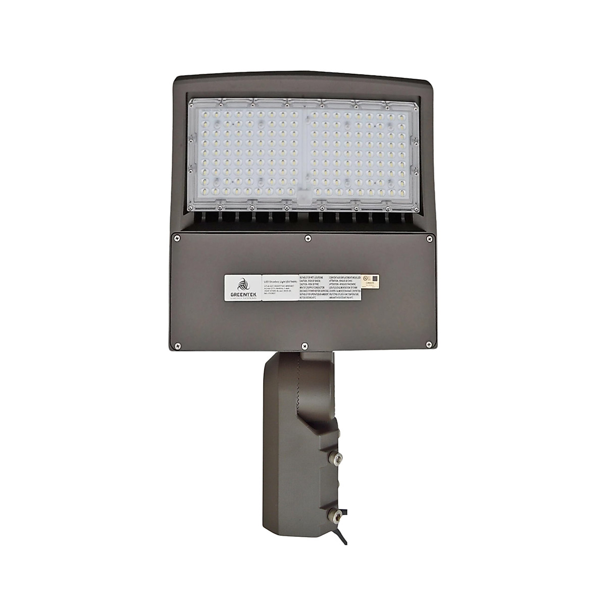 LED Street Light Fixtures - Outdoor Commercial Lights for Parking Lots, IP65 Weatherproof - UL & DLC Certified, (S-G07B - Bronze - Slip Fitter Mount, 100W (100-277V 5700K)