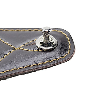 Walker & Williams Extra Long Deep Barrel Strap Locks for Thick Guitar Straps For Acoustic, Electric, And Bass Guitars