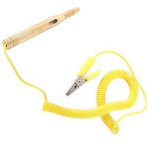 Circuit Tester Light Bulb, 100cm/ 39.3in Cable Length Auto Car Vehicle Circuit Tester DC 6V 12V 24V Light Bulb Voltage Test Pen Pencil with Stainless Probe