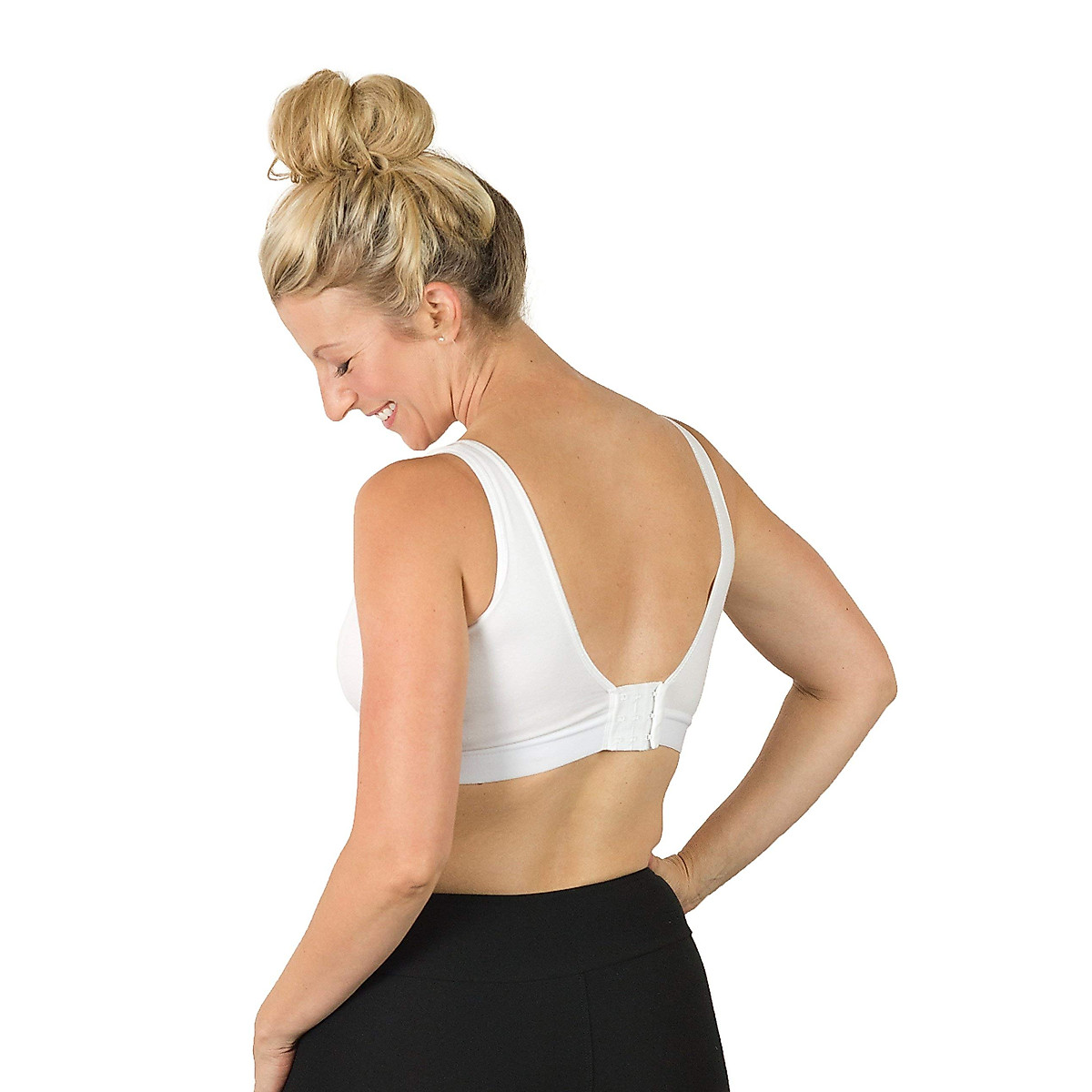 Rumina Hands Free Classic Pump&Nurse Adjustable Nursing Bra for Pumping. Ideal for Breastfeeding Pumps by Spectra, Medela, Lansinoh, etc., Nude XL