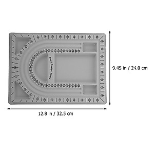 MILISTEN 2pcs Bead Board, Necklace Beading Jewelry Organizer Tray for Creating Bracelets, Necklaces and Other Jewelry