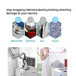 3Pack Delicate Bra Washing bag, Intimates Laundry Bag Lingerie Laundry Bags for Washing Machine & Dryer - Large Size - lingerie Bra Saver Bag by KEREITH (3pack white bra bag)
