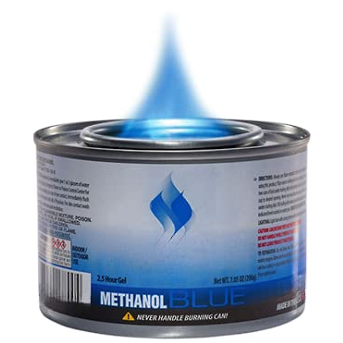 EcoQuality Chafing Dish Fuel Cans - 2.5 Hour Burn Time Methanol Blue Gel Burner Cans 7oz - Food Warmer for Chafing Dish Buffet Set - Liquid Safe Cooking Fuel - Canned Heat Fondue Fuel (72 PACK)