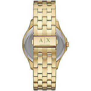 A|X ARMANI EXCHANGE Men's Slim Stainless Steel Watch, Color: Gold (Model: AX2145)