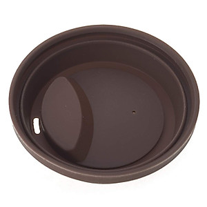 Aspire 6 PCS Silicone Drinking Lid Cup Lids, Reusable Coffee Cup Covers/Lids - BLACK