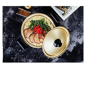 Aluminium Alloy Stock Pot Instant Noodles Pot Korean Soup (3.3 Qt)