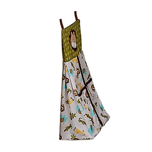 JAHbaby Lion King Diaper Stacker for Boys 1 Pieces Gren Brown Forest Elephant Giraffe Lion Animal Diaper Stacker (Diaper Stacker)