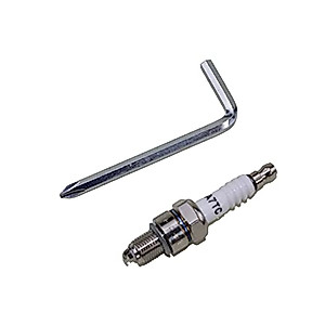 Trkimal Ignition Switch Key 3 Function Left Starter Switch + Spark Plug Assembly for 50cc 70cc 90cc 110cc 125cc 150cc TaoTao SUNL Chinese ATV Quad 4 Wheeler Apollo Dirt Bike Scooter Parts