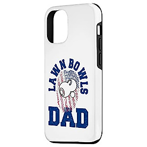 iPhone 12/12 Pro American Flag Fingerprint Patriotic Sports Lawn Bowls Dad Case