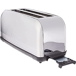 Cuisinart CPT-2500 Long Slot Toaster, Stainless Steel, Silver, 2-slice long slot