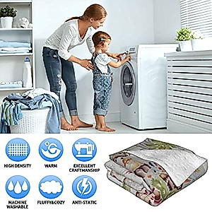 Chinoiserie Pagodas Toile Chinese Style Warm Sofa Blankets Ultra-Soft Throw Multi-Size Micro Fleece Double Blanket for Bed Couch Living Room