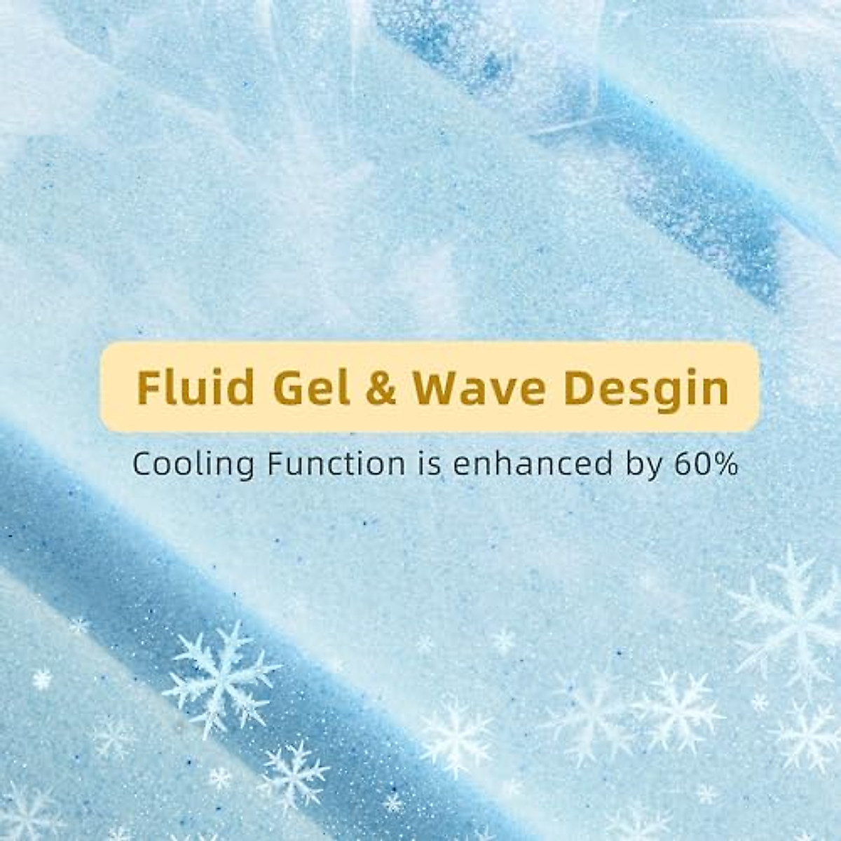 DWVO Basic 2 Inch Queen Cooling Gel-Infused Memory Foam Mattress Topper, 3-Zone Ventilated Design Bed Topper Revitalizes Old Mattress Comfort for Back Pain, RV Outdoor Camping, CertiPUR-US, Blue