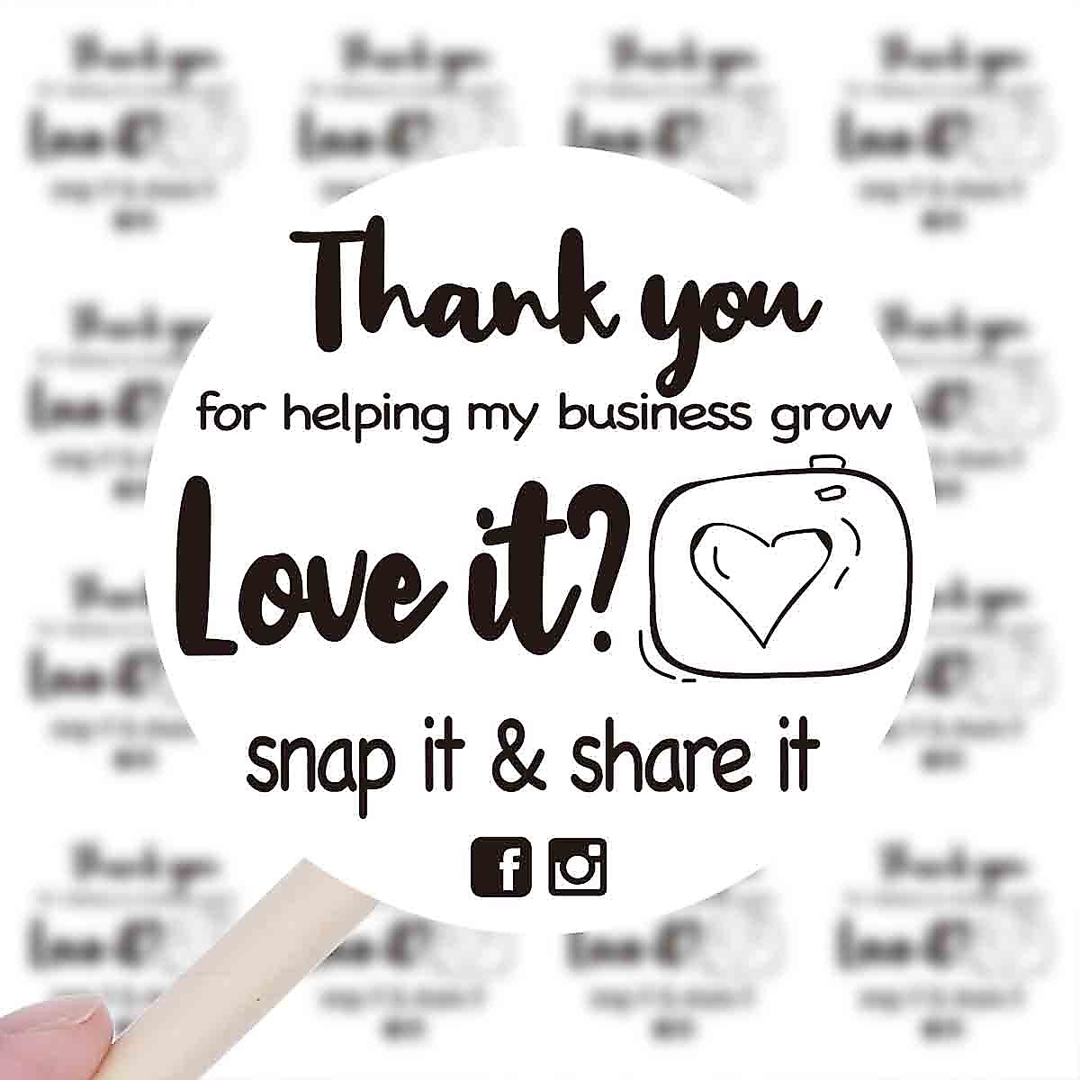 Wailozco 240 PCS Cute Thank You for Helping Business Stickers,Funny Small Business Envelopes Stickers for Business Packages/Handmade Goods/Bags, Theme Small Shop Business Stickers for Envelopes Seals