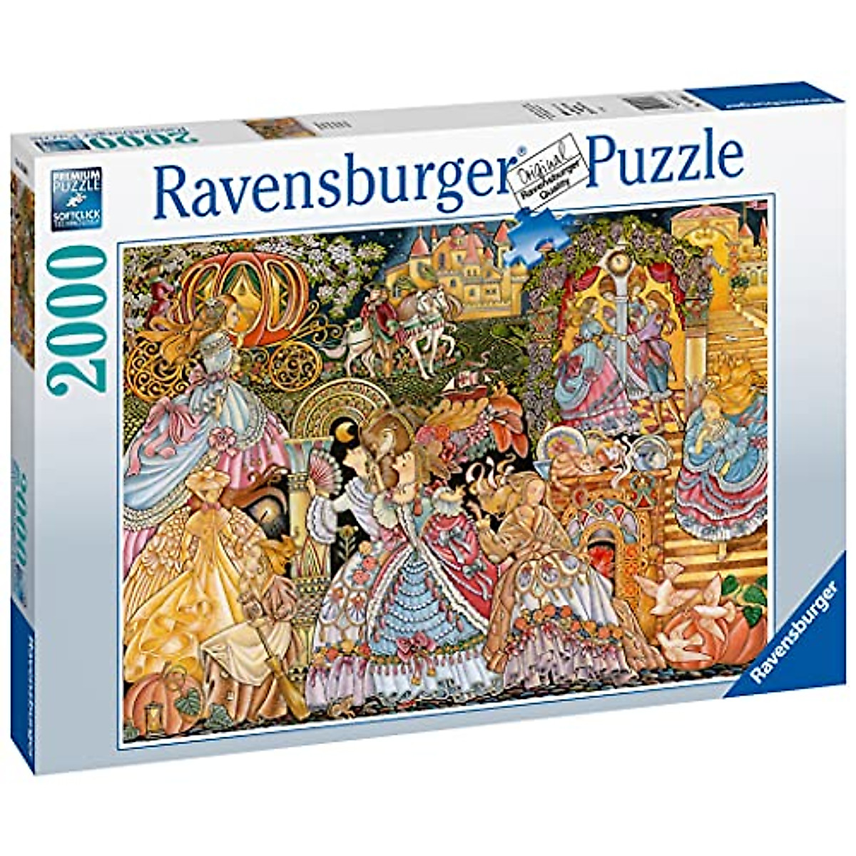 Ravensburger Cinderella 2000 Piece Jigsaw Puzzle for Adults - 16568 - Every Piece is Unique, Softclick Technology Means Pieces Fit Together Perfectly 39 x 30 inches (98 x 75 cm) when complete.