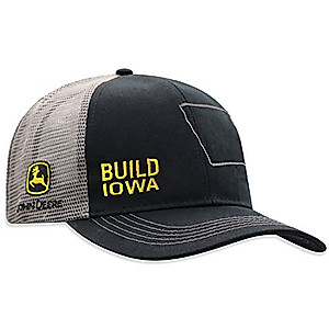 John Deere Build State Pride Cap-Black and Gray-Iowa