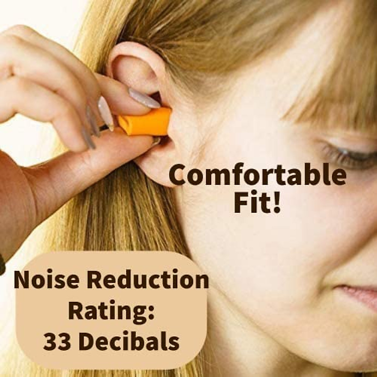Cordova EPFU01 Encore Orange Foam Pu Ear Plugs, Uncorded, Nrr 33 Db, 200-Pack