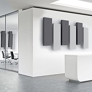Acoustimac DMD Stagger Acoustic Panel Design Pack: 6 Pcs 6)3'x1'x2" 3-gray & 3-charcoal
